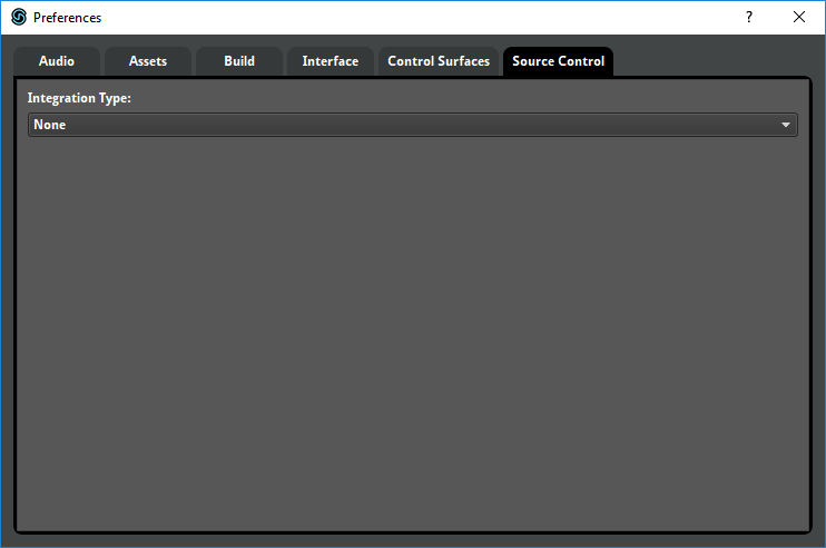 The Source Control Tab, Empty