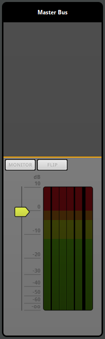 Master bus mixer strip