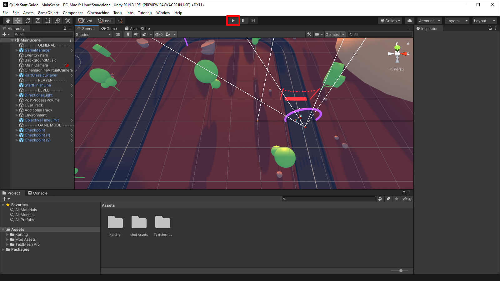 Setting up the Unity project