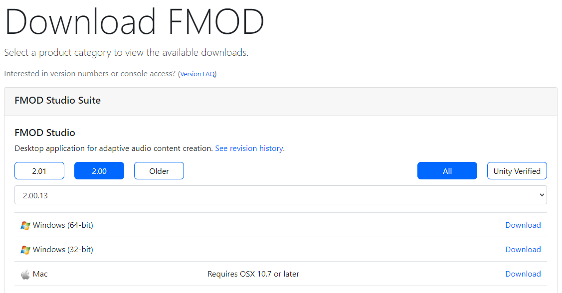 Setting up the FMOD Project