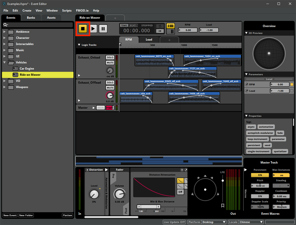 Setting up the FMOD Project
