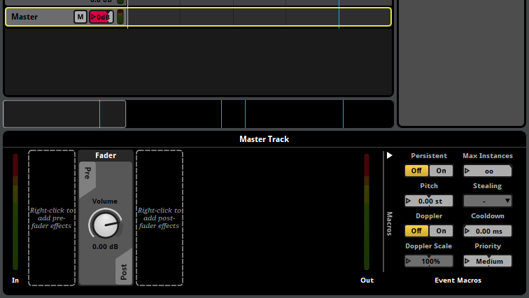 Master track and deck