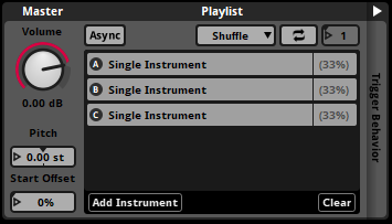 Multi Instrument Deck with Three Audio Files