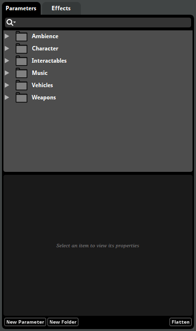 The Parameters Browser