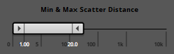Min & Max Scatter Distance Ribbon Slider