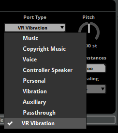 VR vibration port type