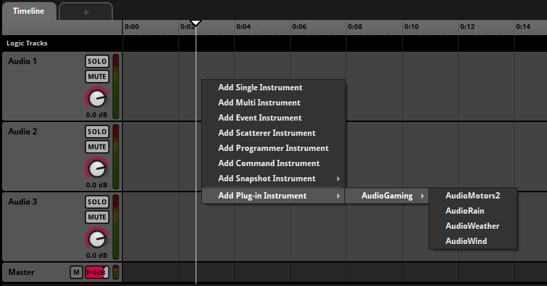 Add Plug-in Instrument