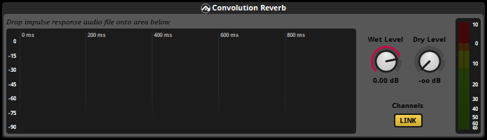 A convolution reverb effect.