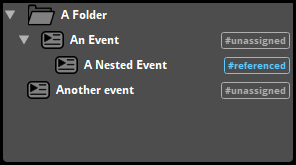 The Events Browser Hierarchy