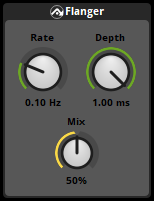A flanger effect.