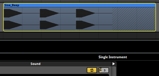 Looping Synchronous Instrument Content Graphic