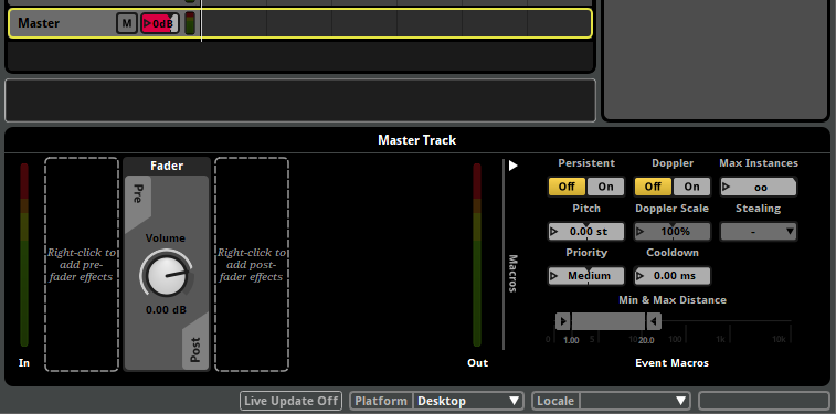 Master track and deck