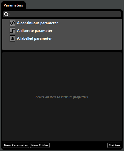 The Parameters Browser