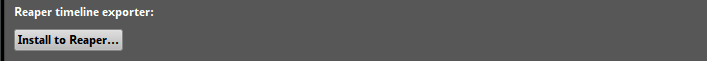 Timeline Exporter Install Button in Preferences Dialog