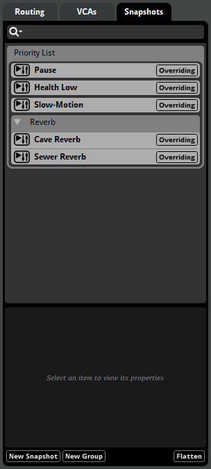 The Snapshots Browser