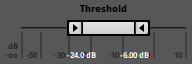 Threshold ribbon slider
