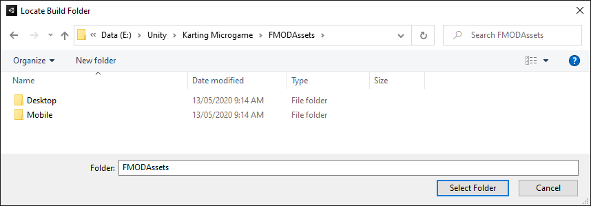 Locate Build Folder