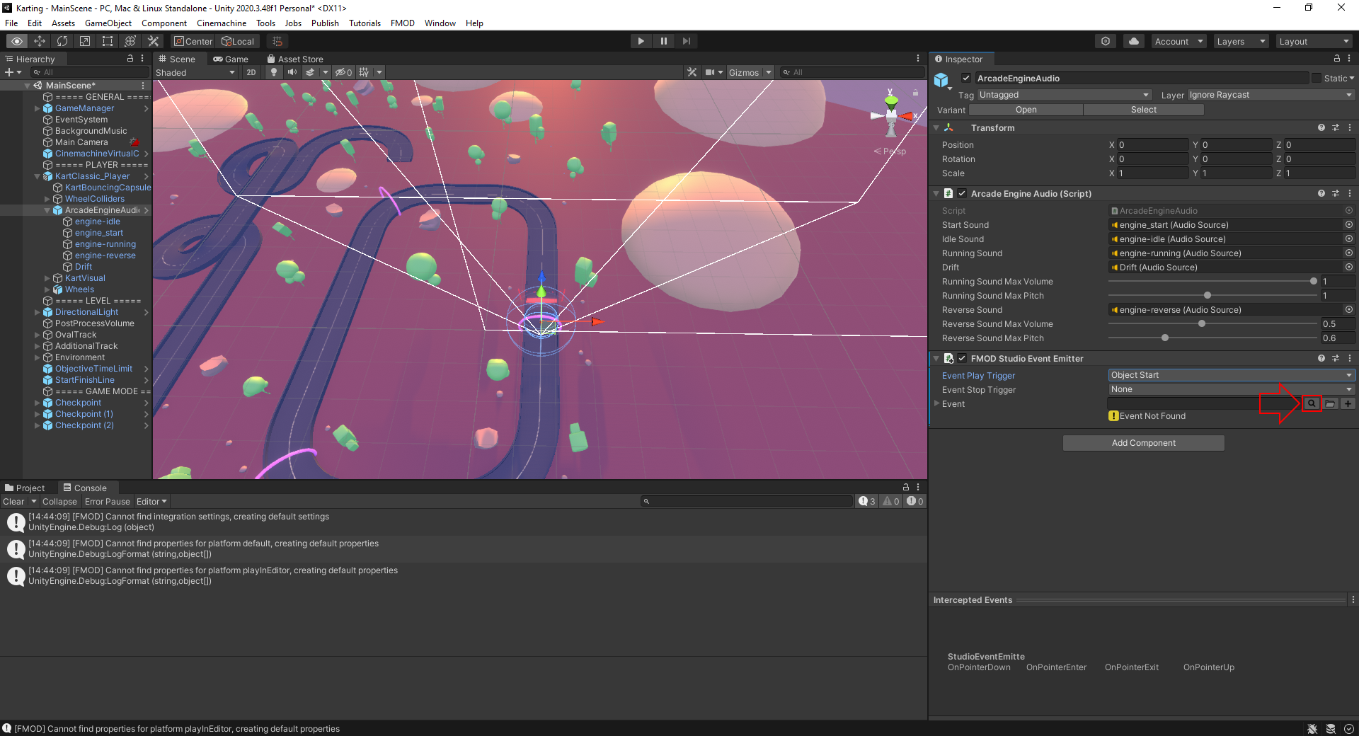 Adding Sounds: Kart Engine
