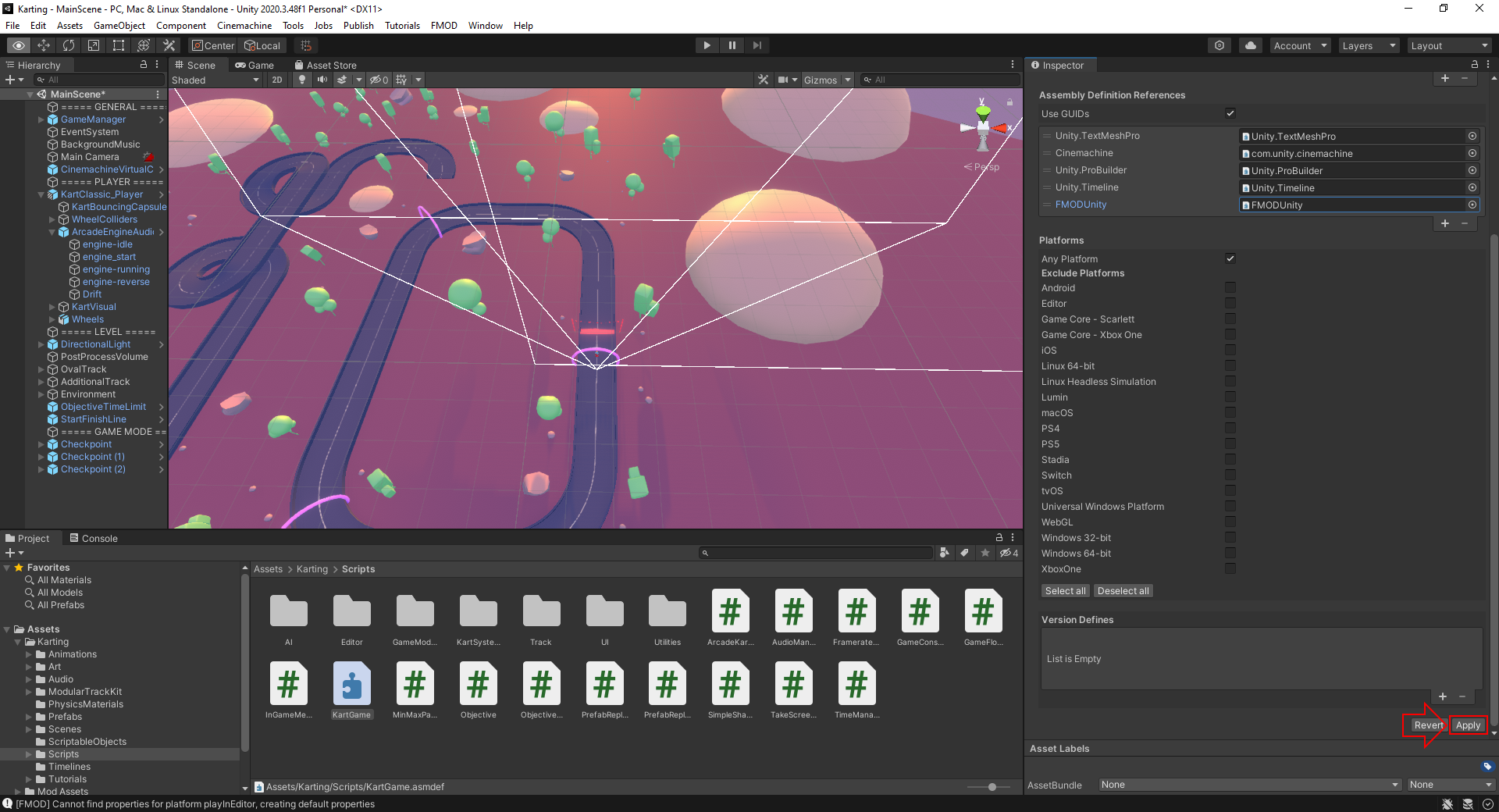Adding Sounds: Kart Engine